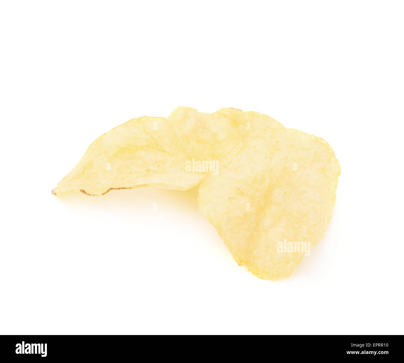 Yellow potato chips isolated Stock Photo - Alamy