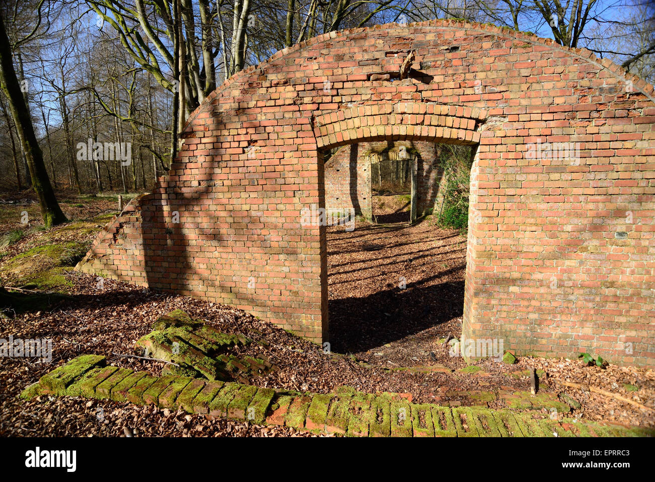 Derelict wartime ammunition hut Stock Photo - Alamy