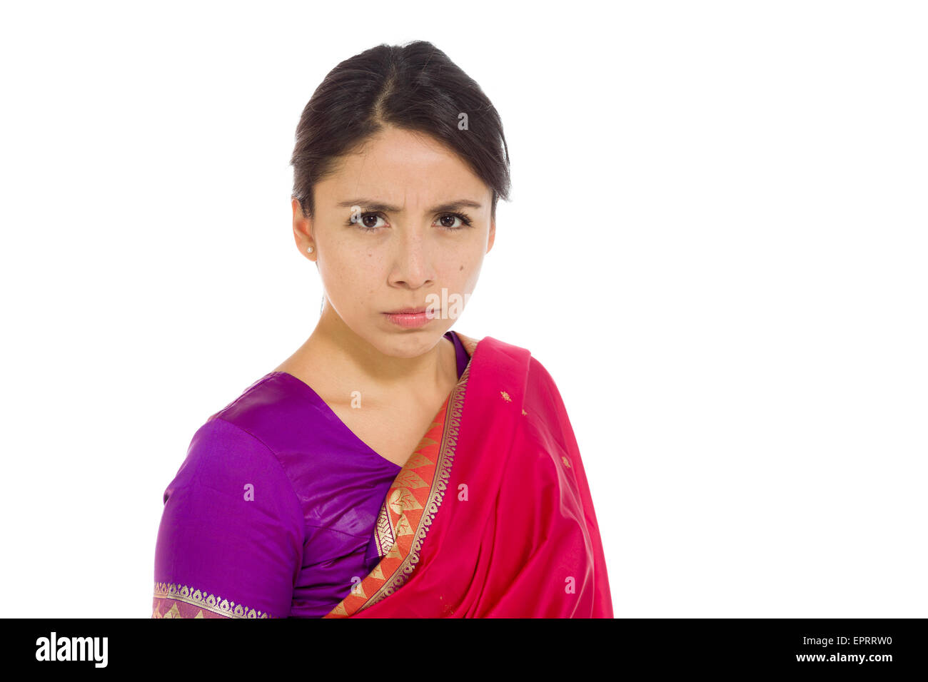 Model isolated on plain background in studio Stock Photo - Alamy