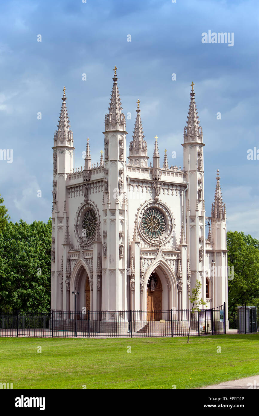 Saint Alexander Nevsky Orthodox church (Gothic chapel) in Alexandria ...