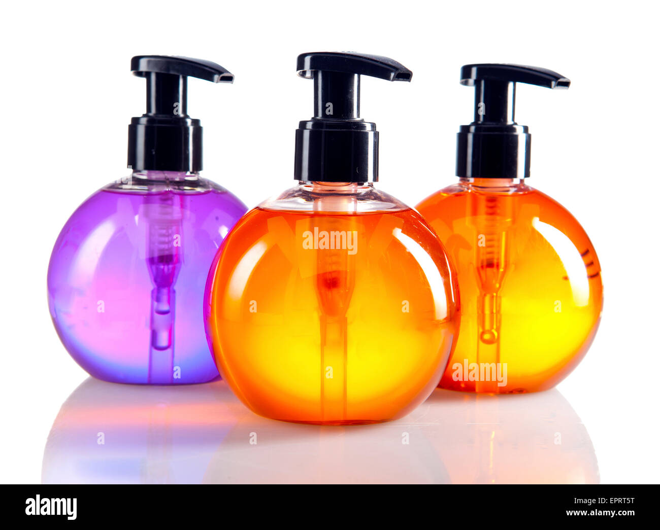 Different color cosmetic bottles hi-res stock photography and images ...