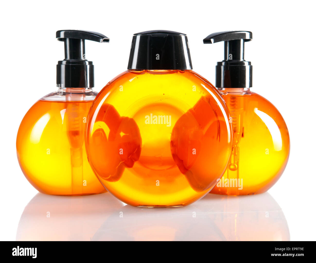 different color cosmetic bottles Stock Photo - Alamy