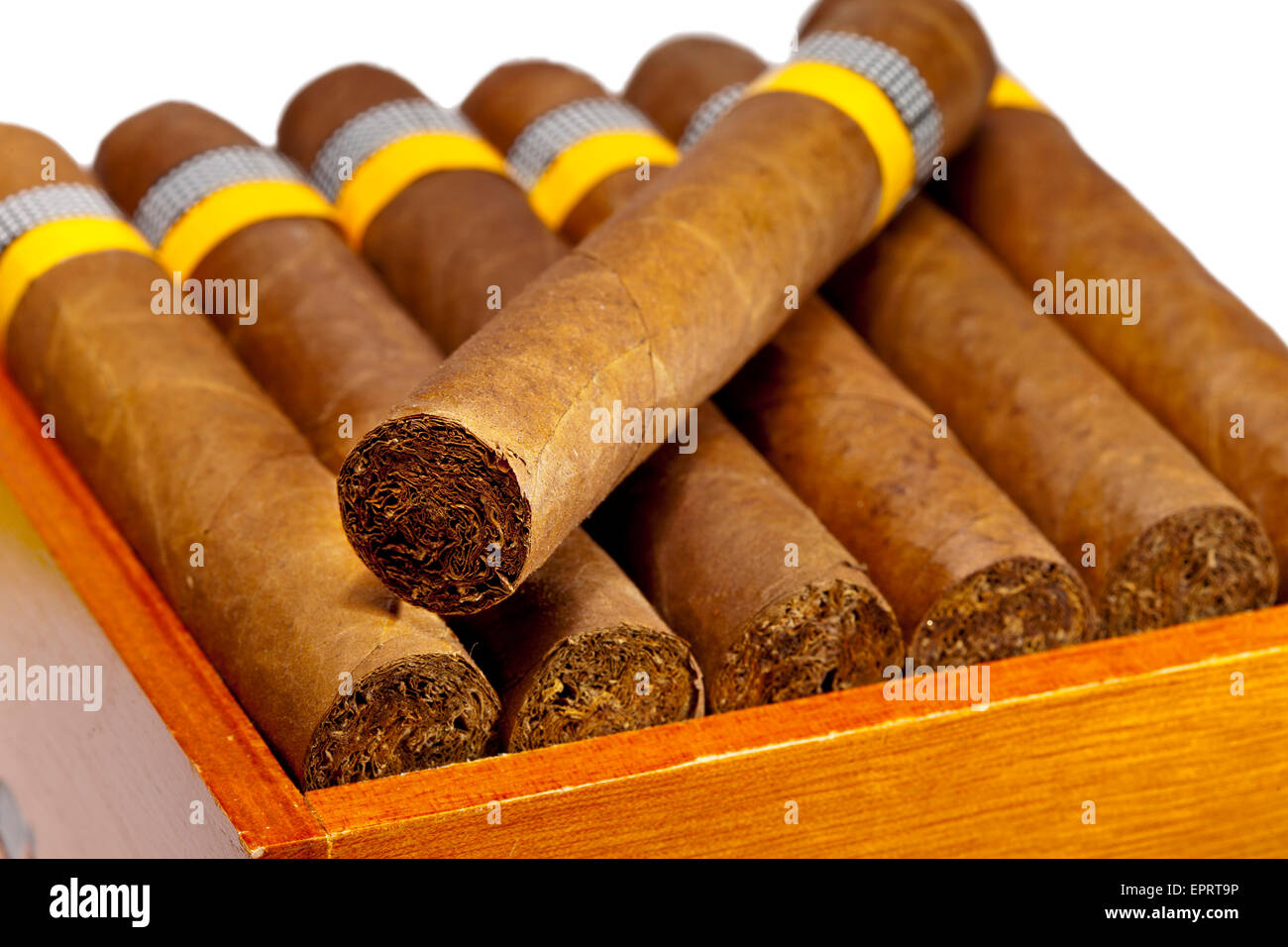 The Cuban cigars, hand made Stock Photo - Alamy