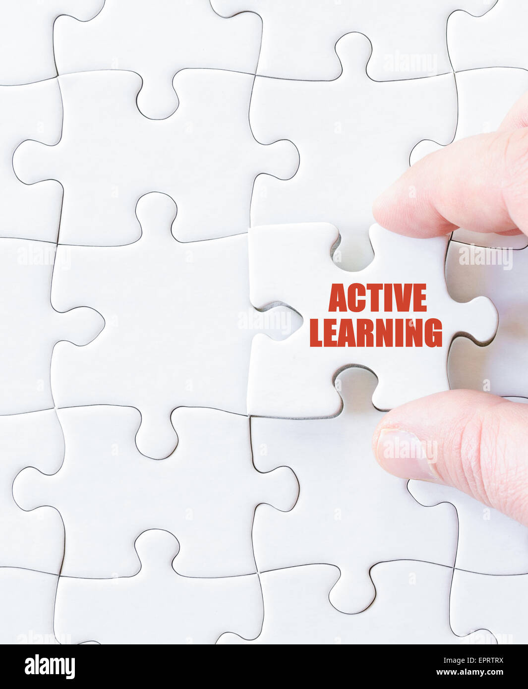 Last puzzle piece with words ACTIVE LEARNING. Concept image Stock Photo ...