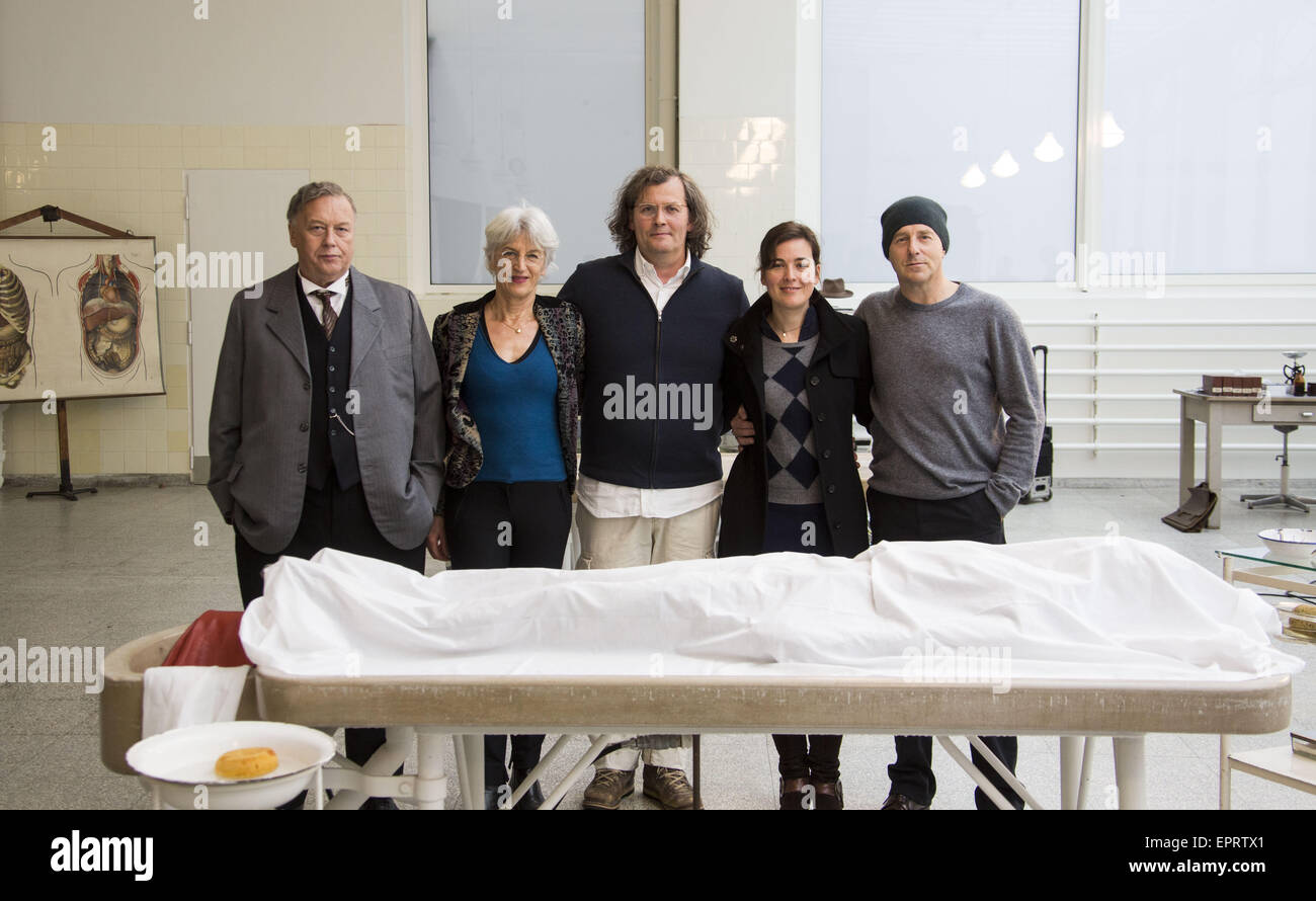 On the set of German TV movie Fritz Lang at the universitaets Klinikum ...