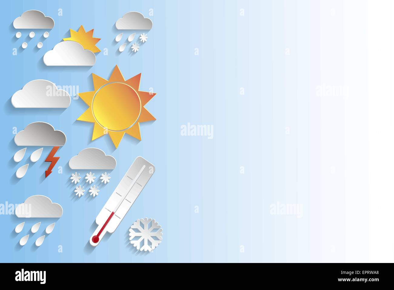 Weather symbols hi-res stock photography and images - Alamy