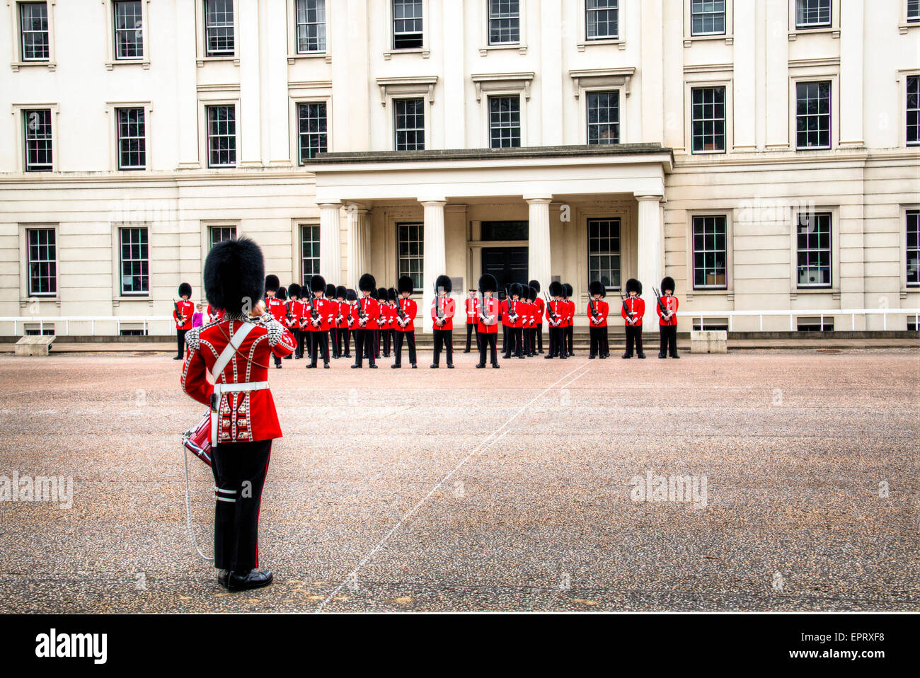 Changing of the guard ceremony at Buckingham Palace, London, UK Stock ...