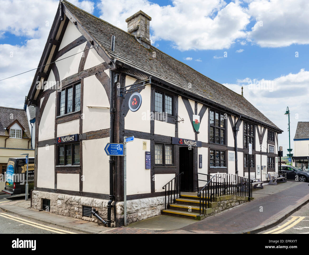 The Old Court House in the town centre, dating from the 15th century ...