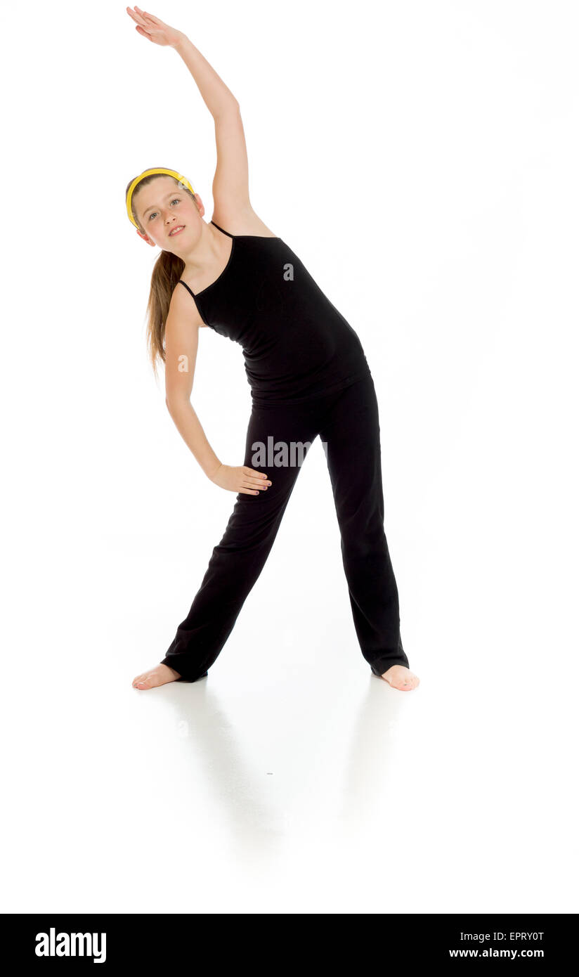 Girl in fitness model Cut Out Stock Images & Pictures - Alamy