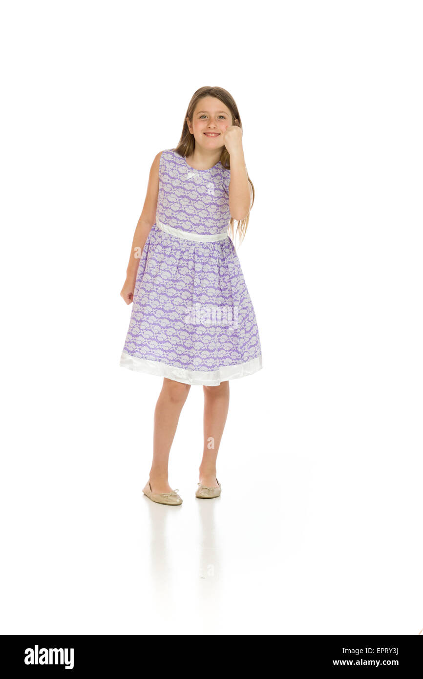 Model isolated on plain background in studio success Stock Photo - Alamy