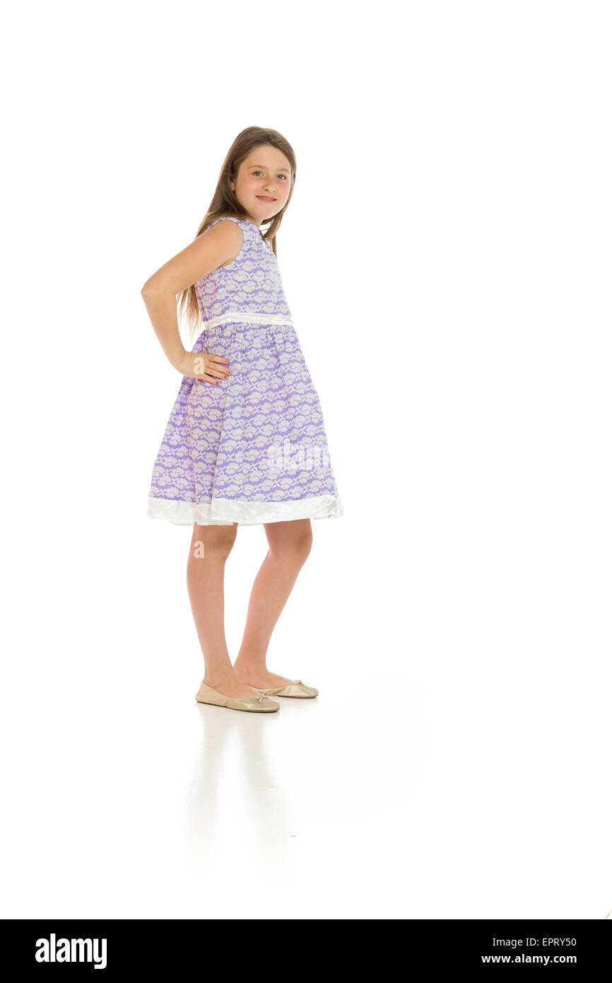 Model isolated on plain background in studio Stock Photo - Alamy