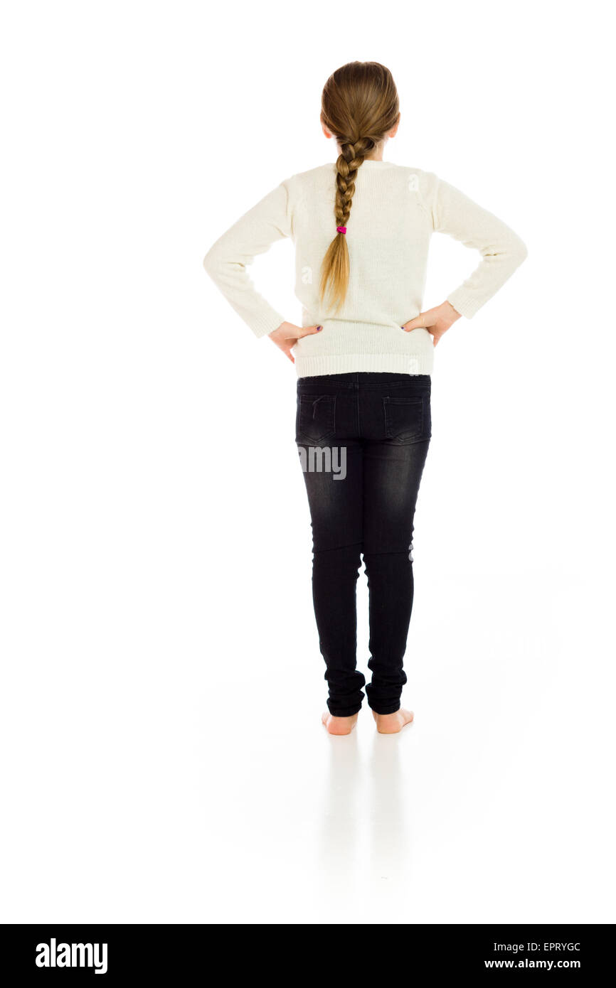 From behind teen girl Cut Out Stock Images & Pictures - Alamy