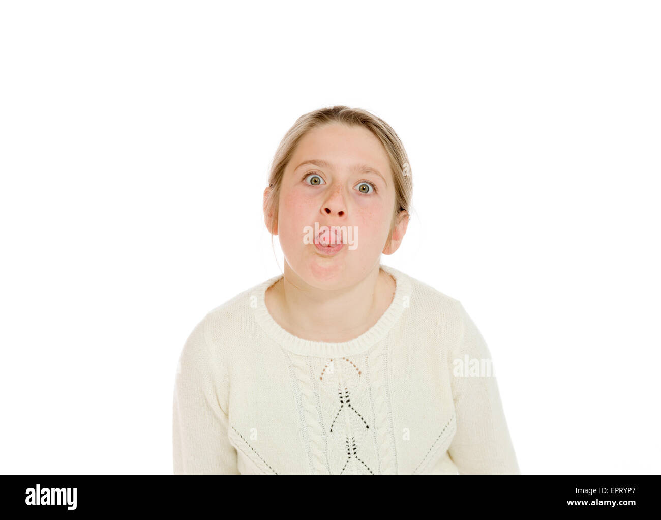 Model isolated on plain background in studio Stock Photo - Alamy