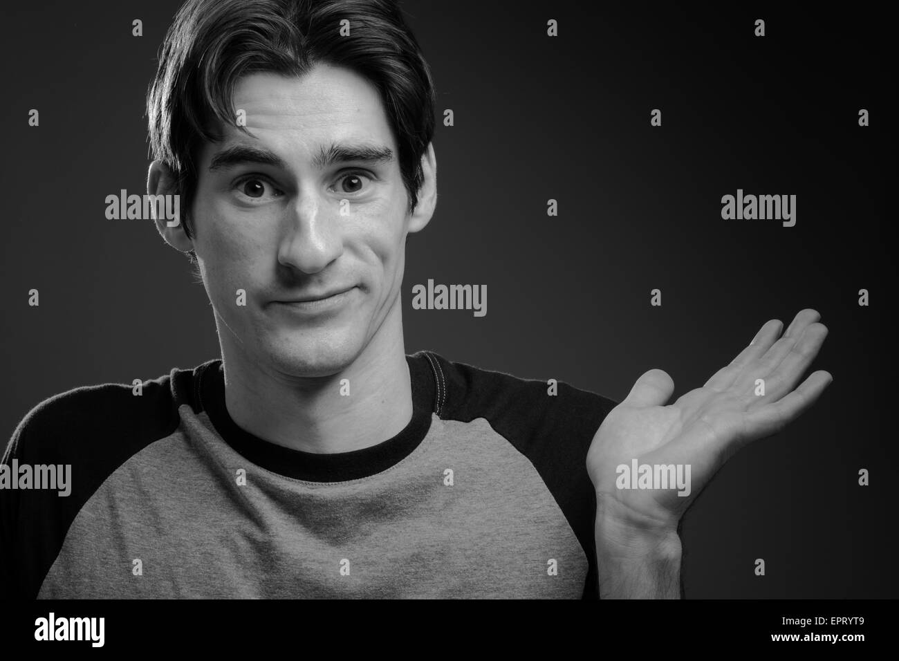 Man thinking puzzled Black and White Stock Photos & Images - Alamy