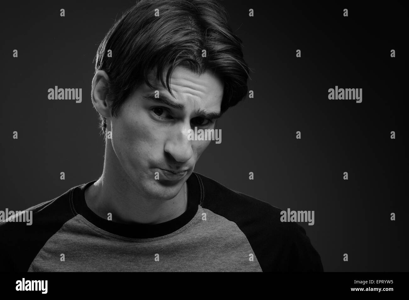 Model sadness upset worried Stock Photo - Alamy