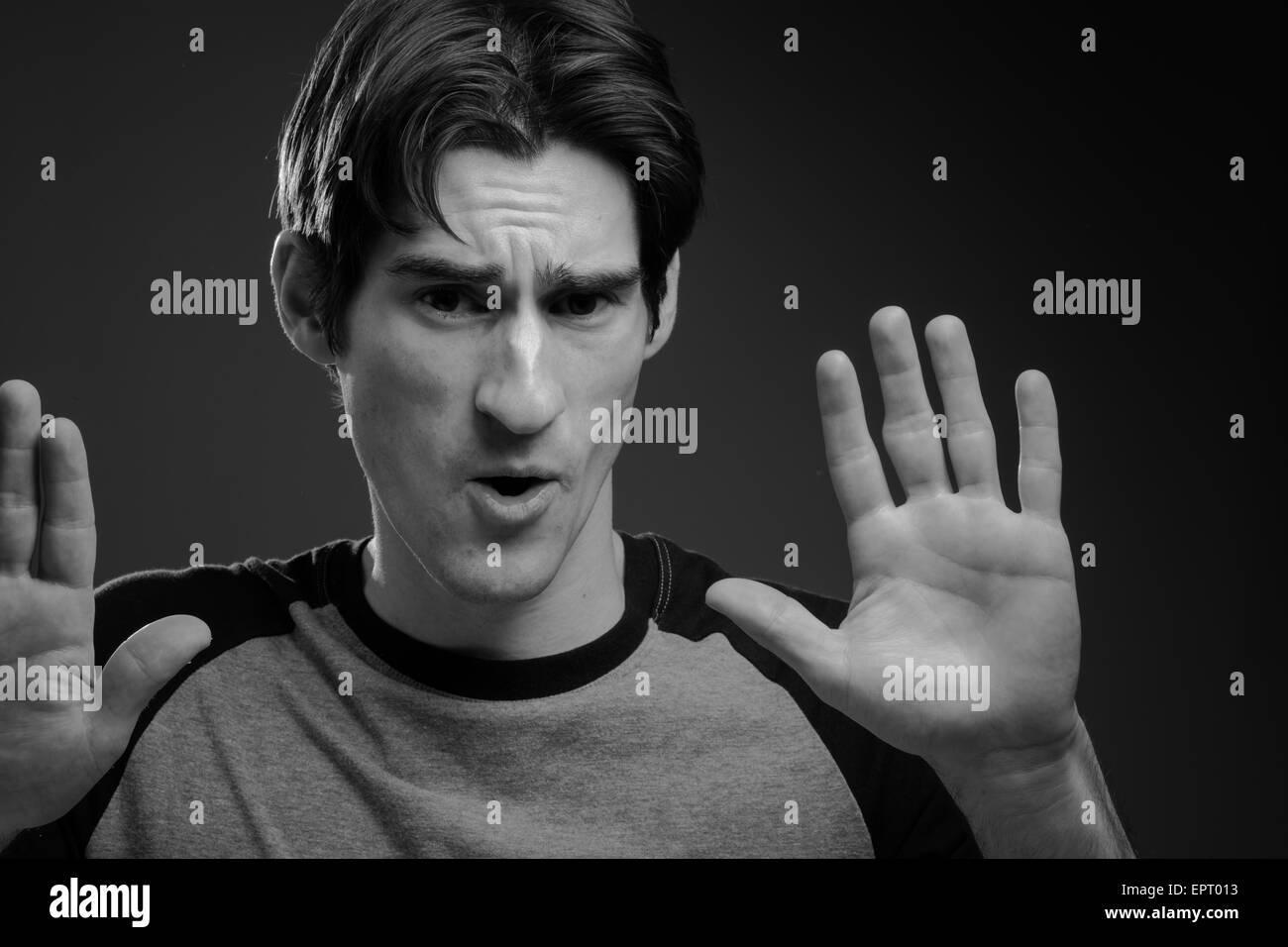 Stop sign hand out hi-res stock photography and images - Alamy