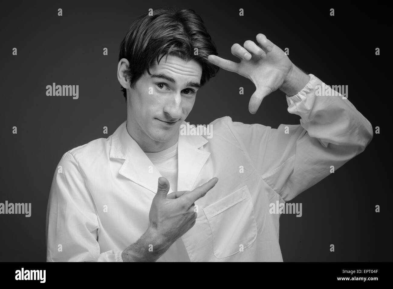 Model isolated framing with fingers Stock Photo - Alamy
