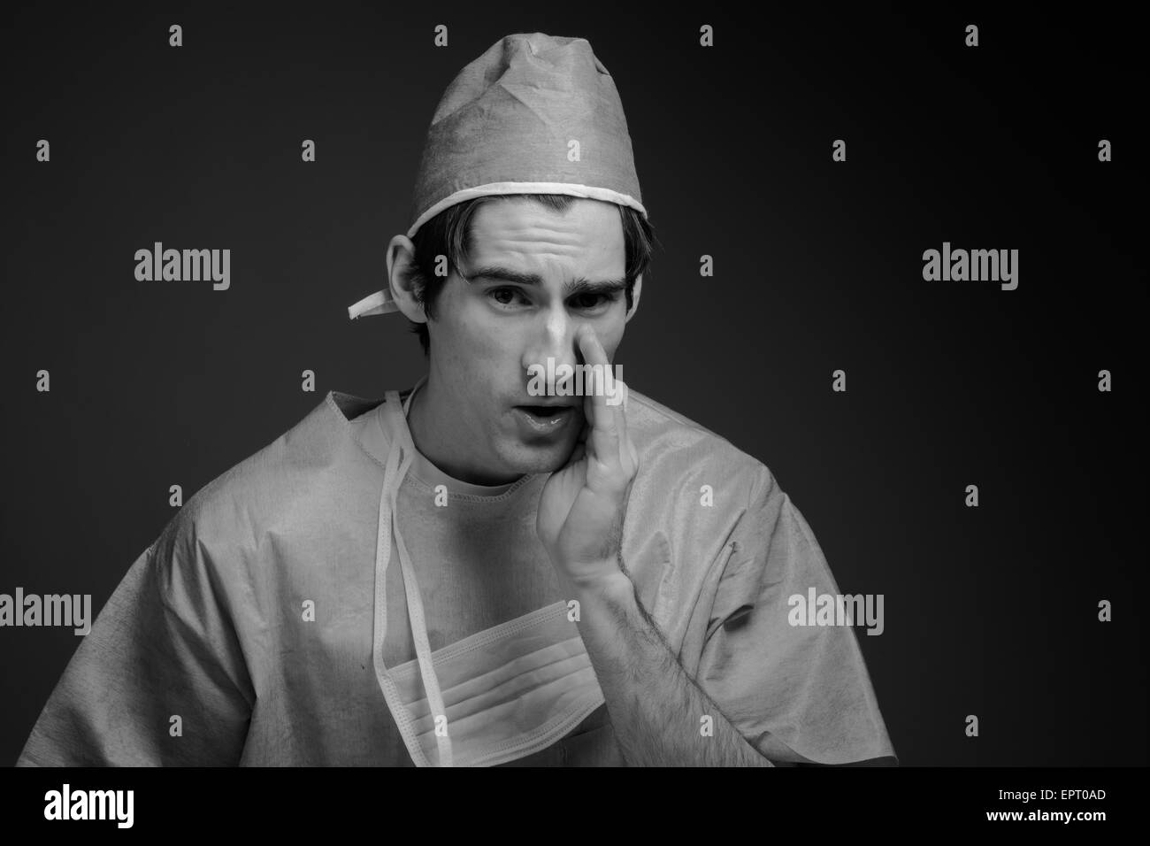 Model isolated talking shouting voice Stock Photo - Alamy