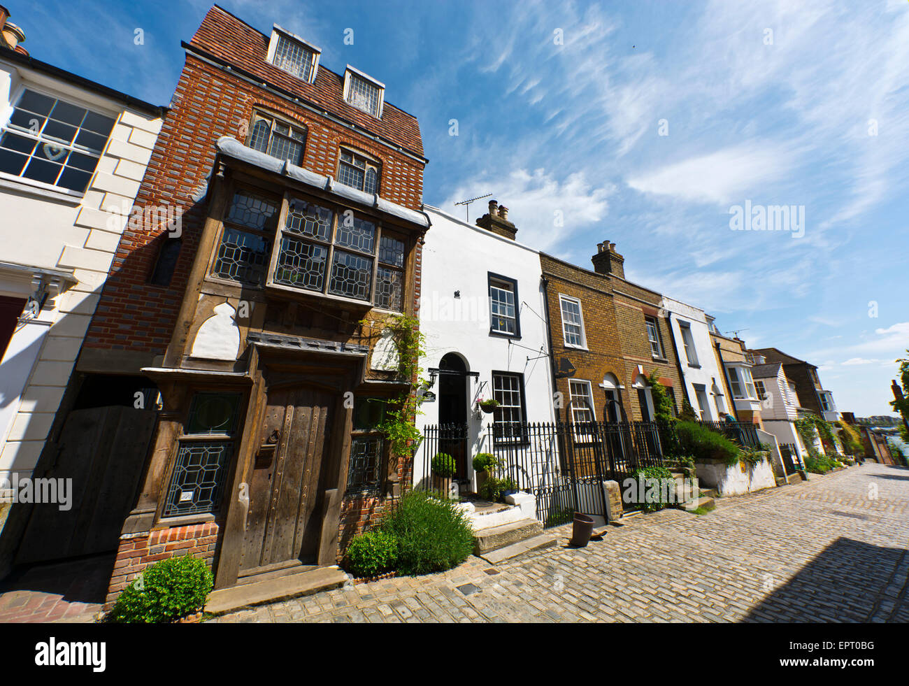 High street Upnor Stock Photo - Alamy