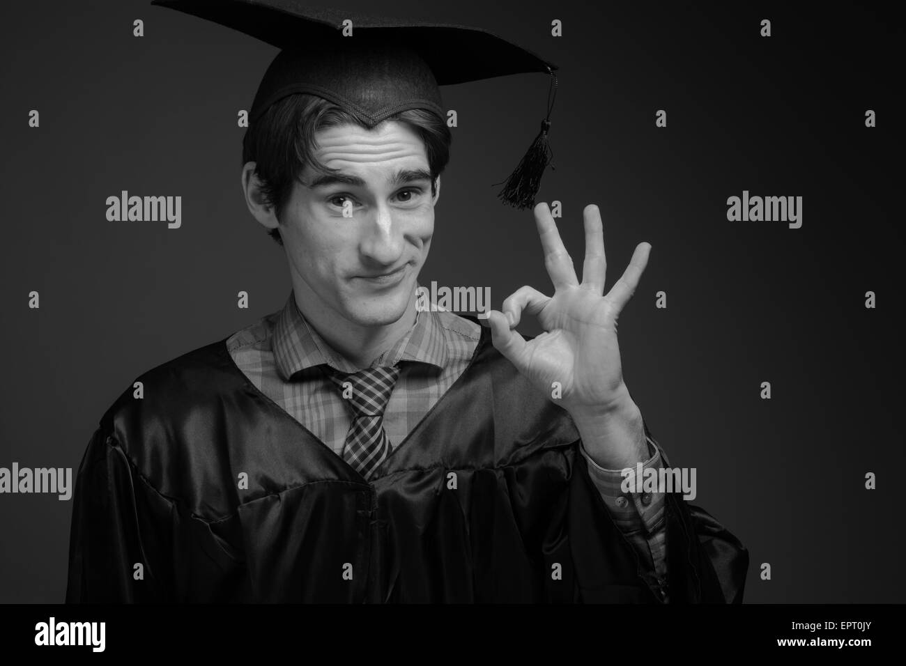 Model isolated ok sign Stock Photo - Alamy