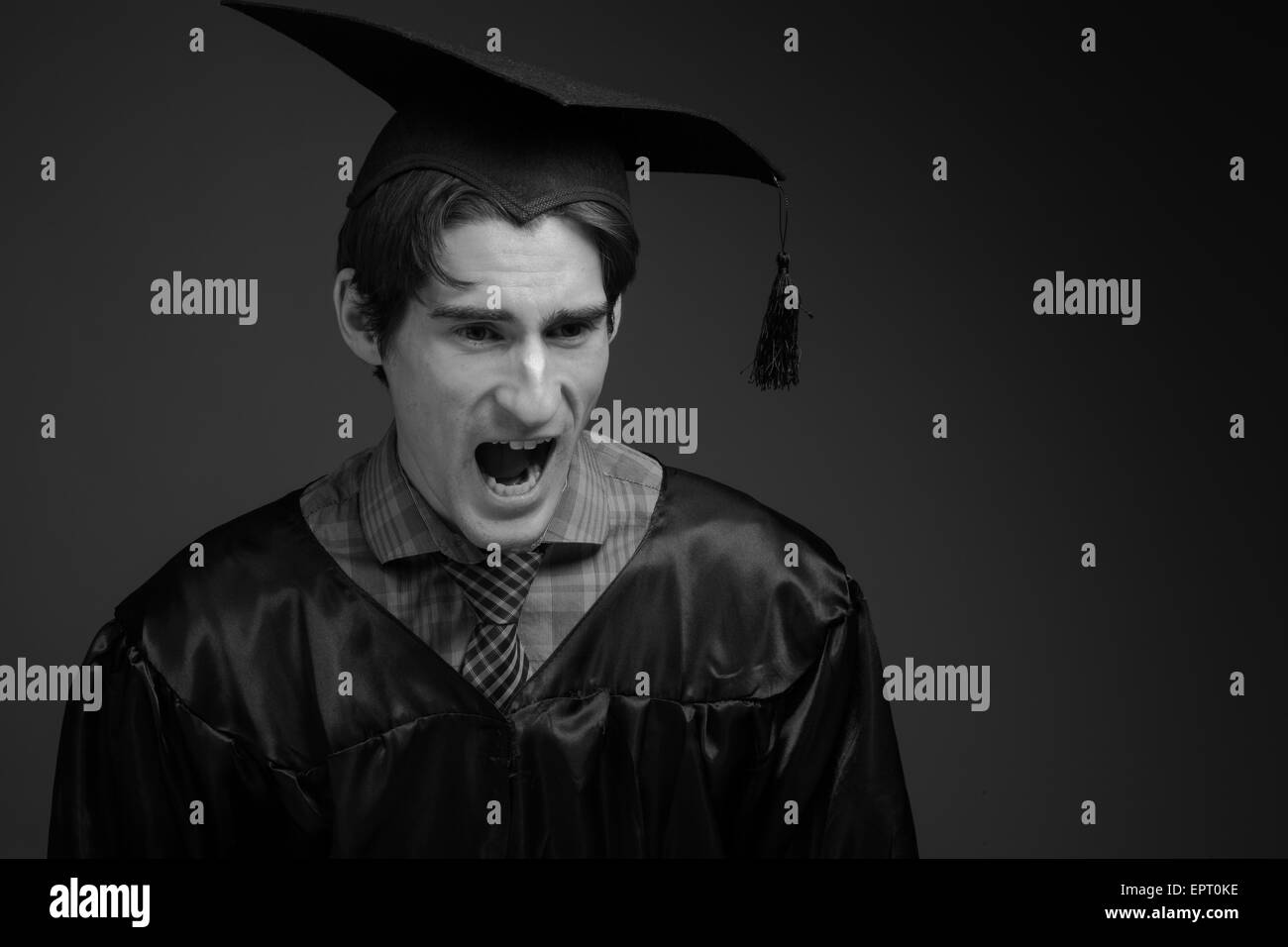 Furious model screaming Stock Photo - Alamy