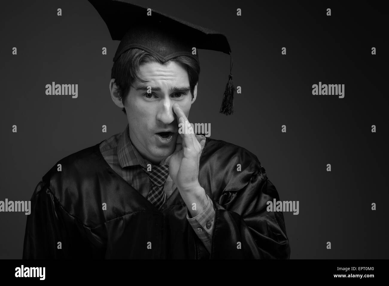 Model isolated talking shouting voice Stock Photo - Alamy