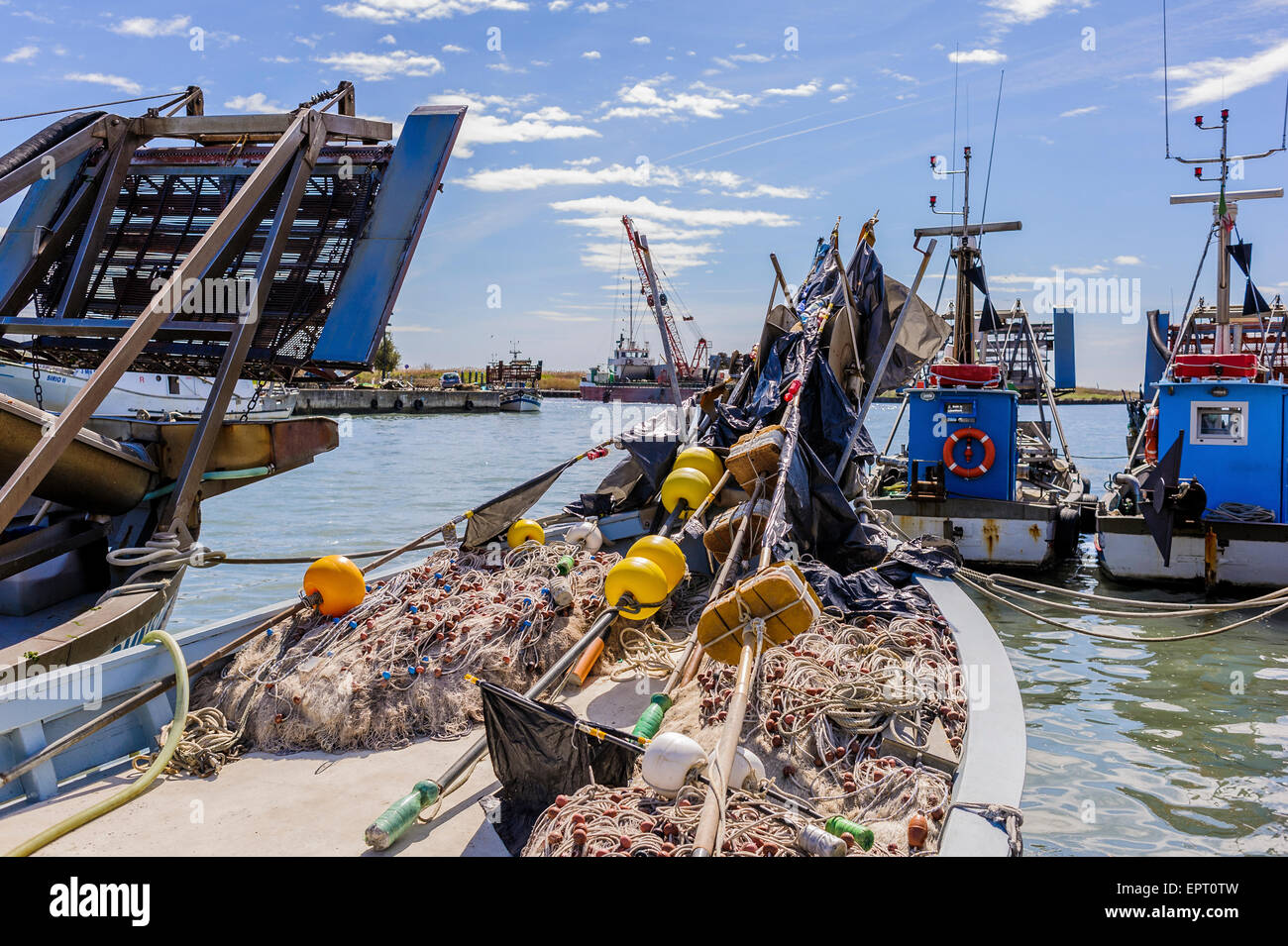 Fishing boat netting hi-res stock photography and images - Alamy