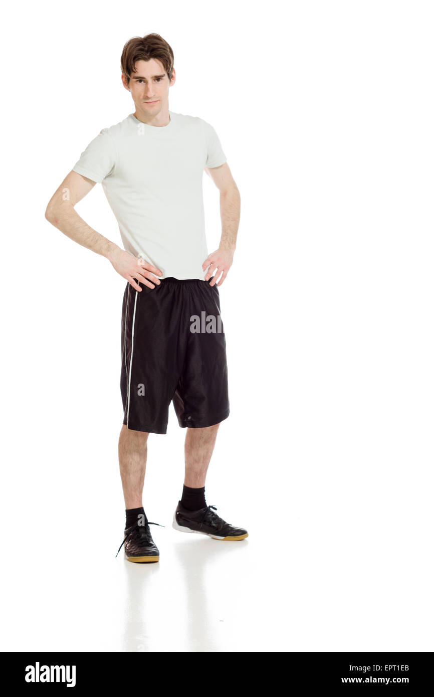 Model isolated on plain background in studio Stock Photo - Alamy
