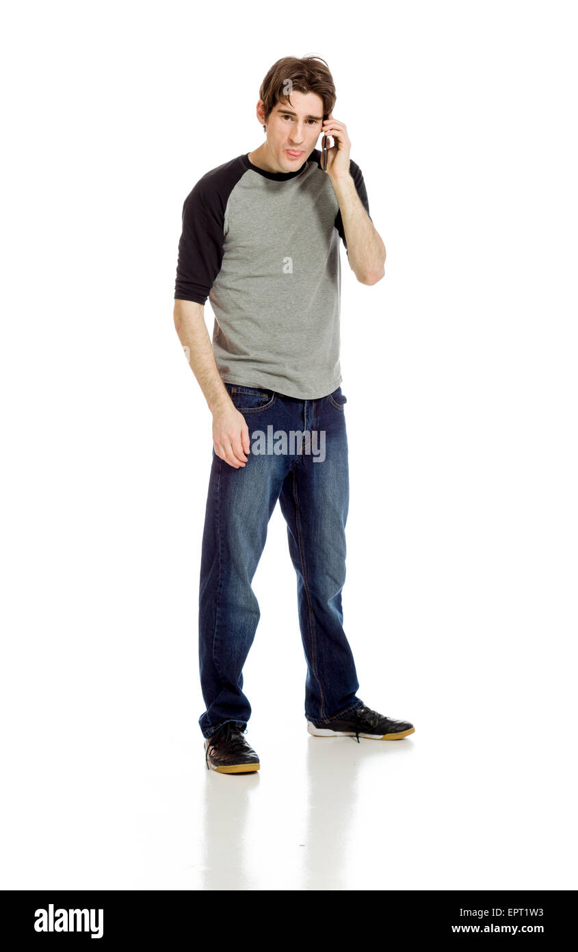 Model isolated on plain background in studio Stock Photo - Alamy