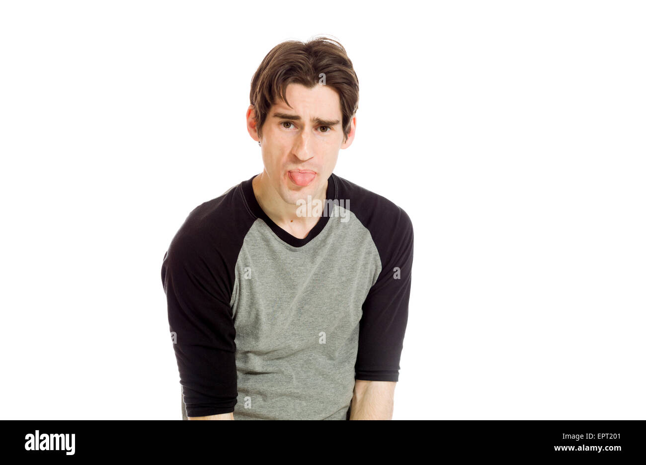 Model isolated on plain background in studio Stock Photo - Alamy