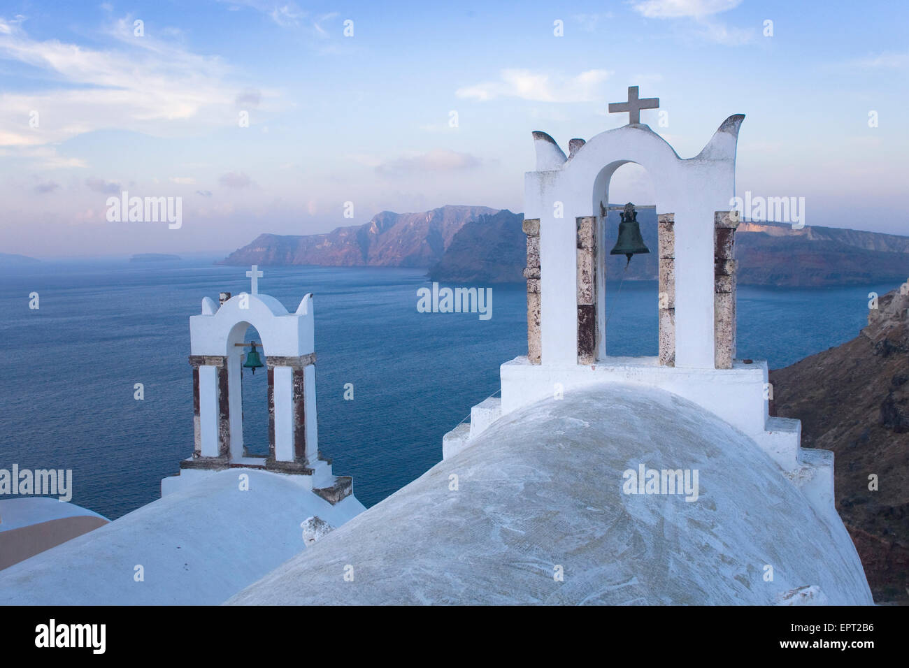 Oia bell towers hi-res stock photography and images - Alamy