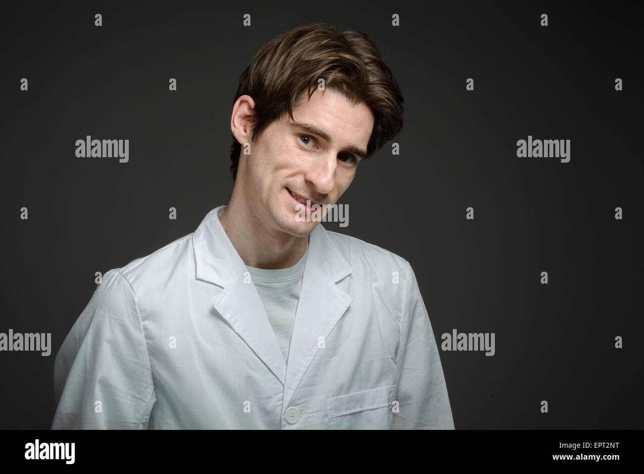 Model isolated on plain background in studio Stock Photo - Alamy