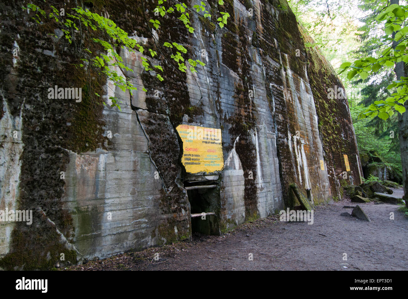 Bunker built for Adolf Hitler at the Wolf's Lair, his Eastern front ...