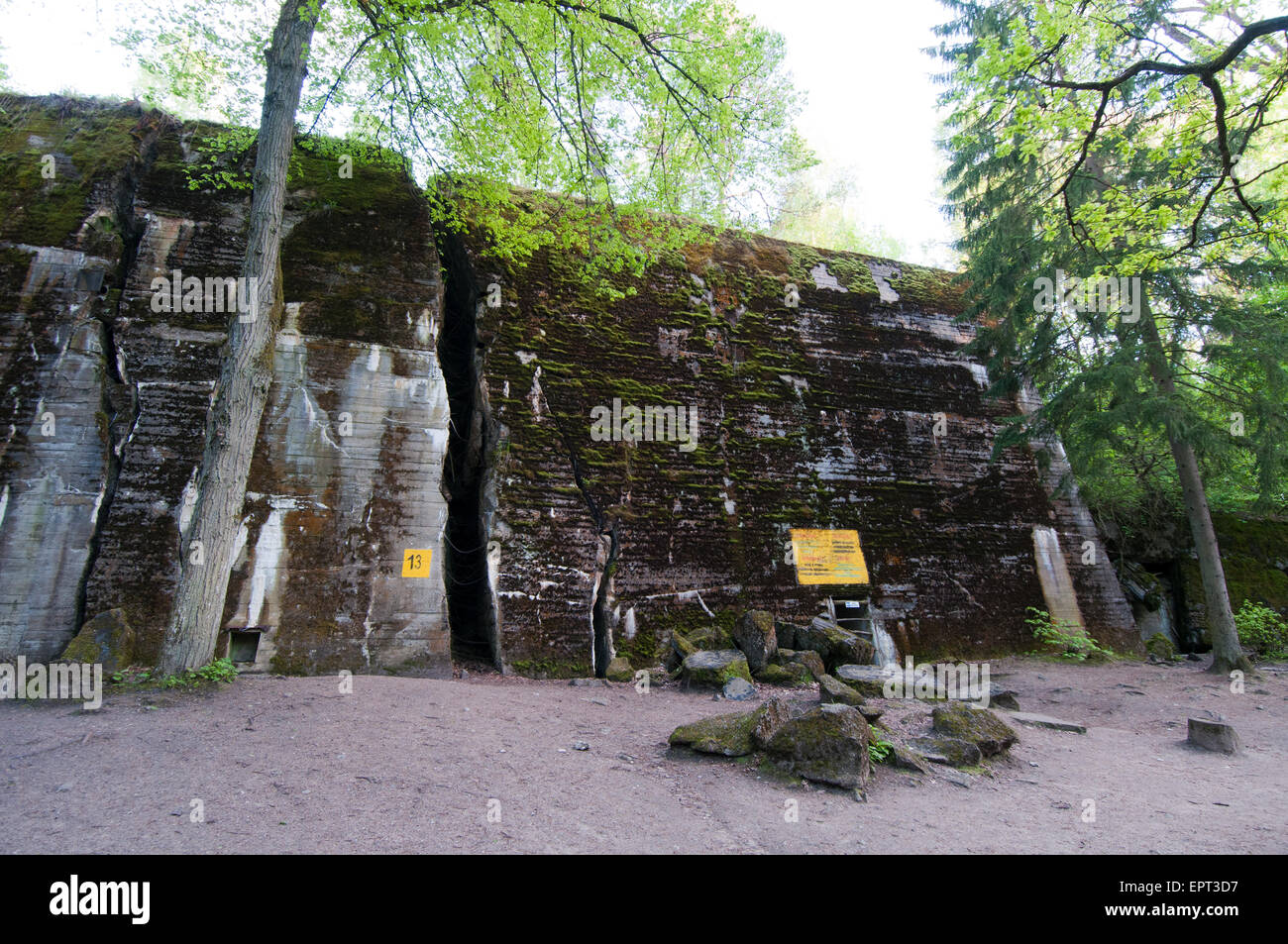 Bunker built for Adolf Hitler at the Wolf's Lair, his Eastern front ...