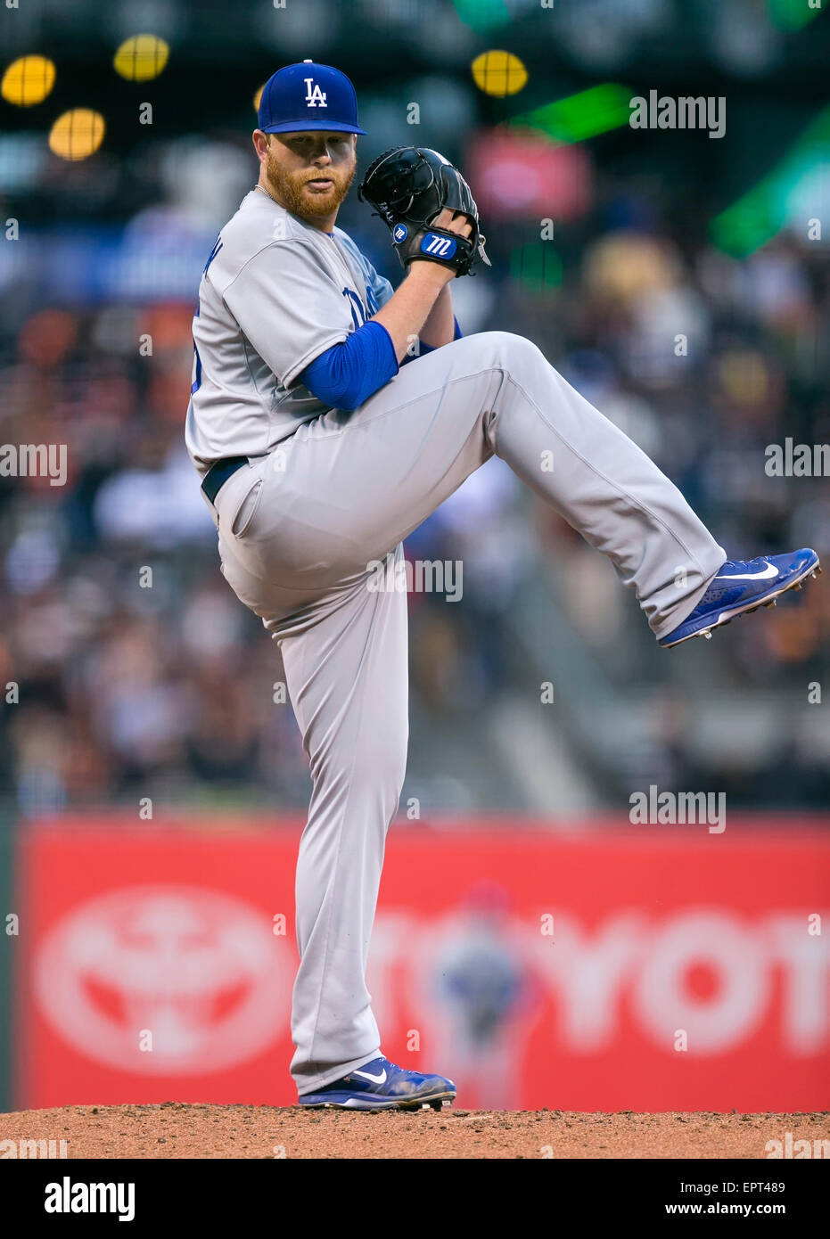 San Francisco CA. 20th May, 2015. Los Angeles Dodgers starting pitcher ...