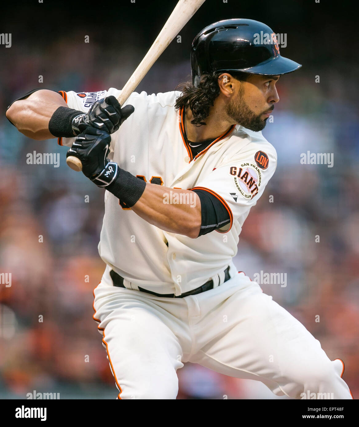 San Francisco CA. 20th May, 2015. San Francisco Giants center fielder ...