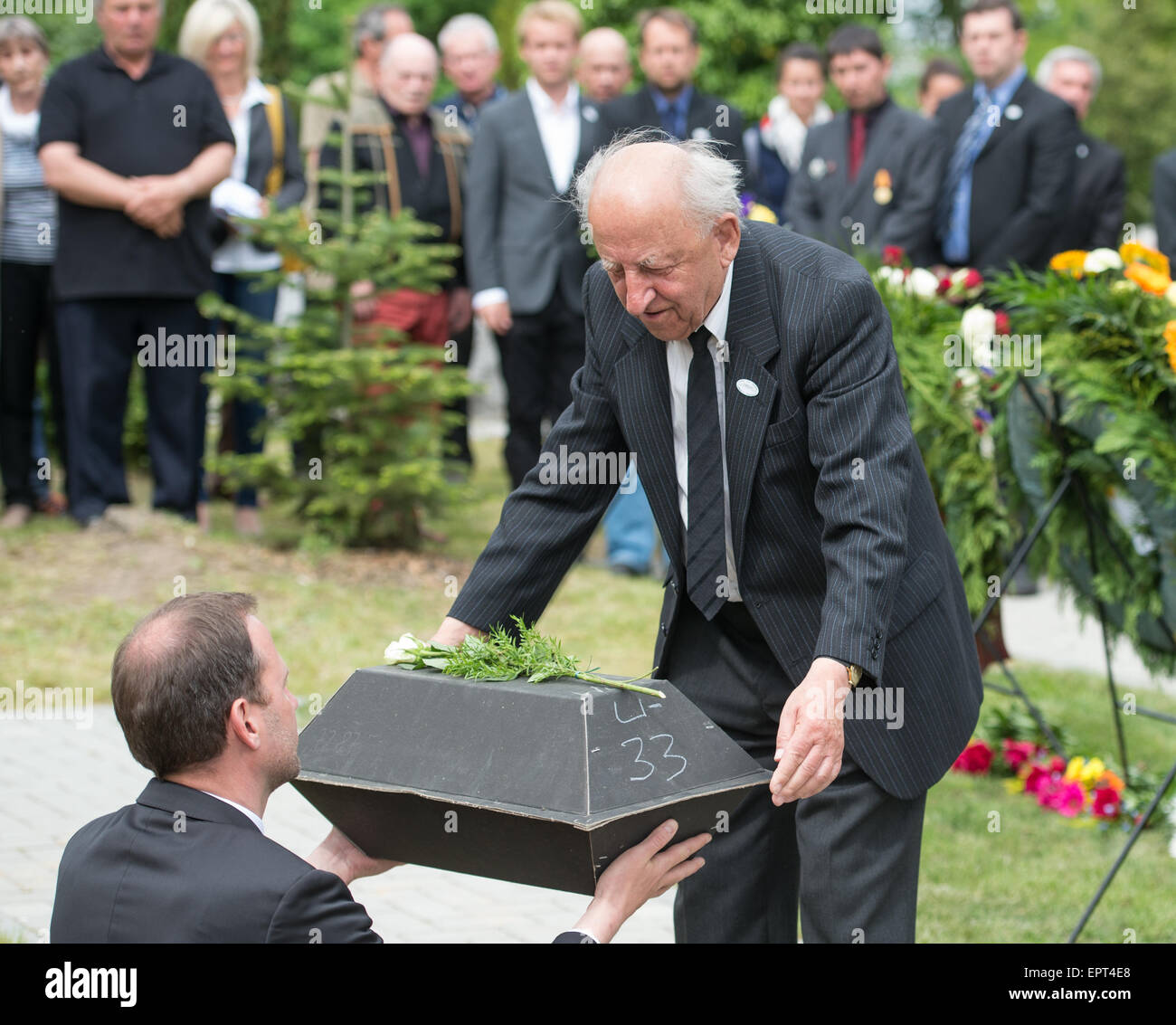 Wuhden, Germany. 21st May, 2015. A German World War II veteran, Heinz ...