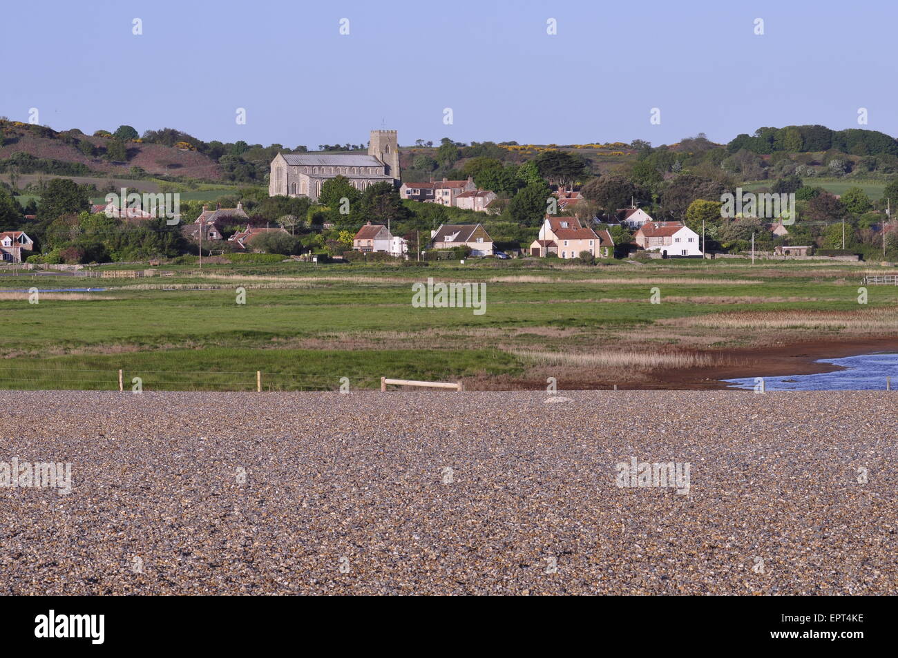 Salthouse church and village, north Norfolk coast, England UK Stock ...