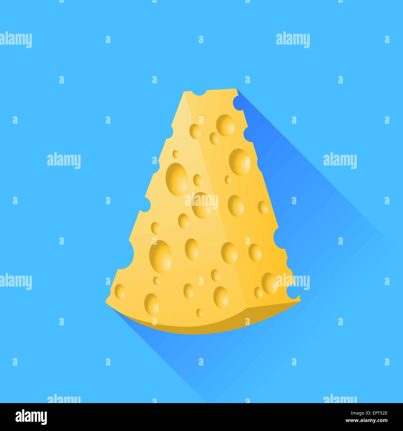 Piece of cheese cutout Stock Vector Images - Alamy