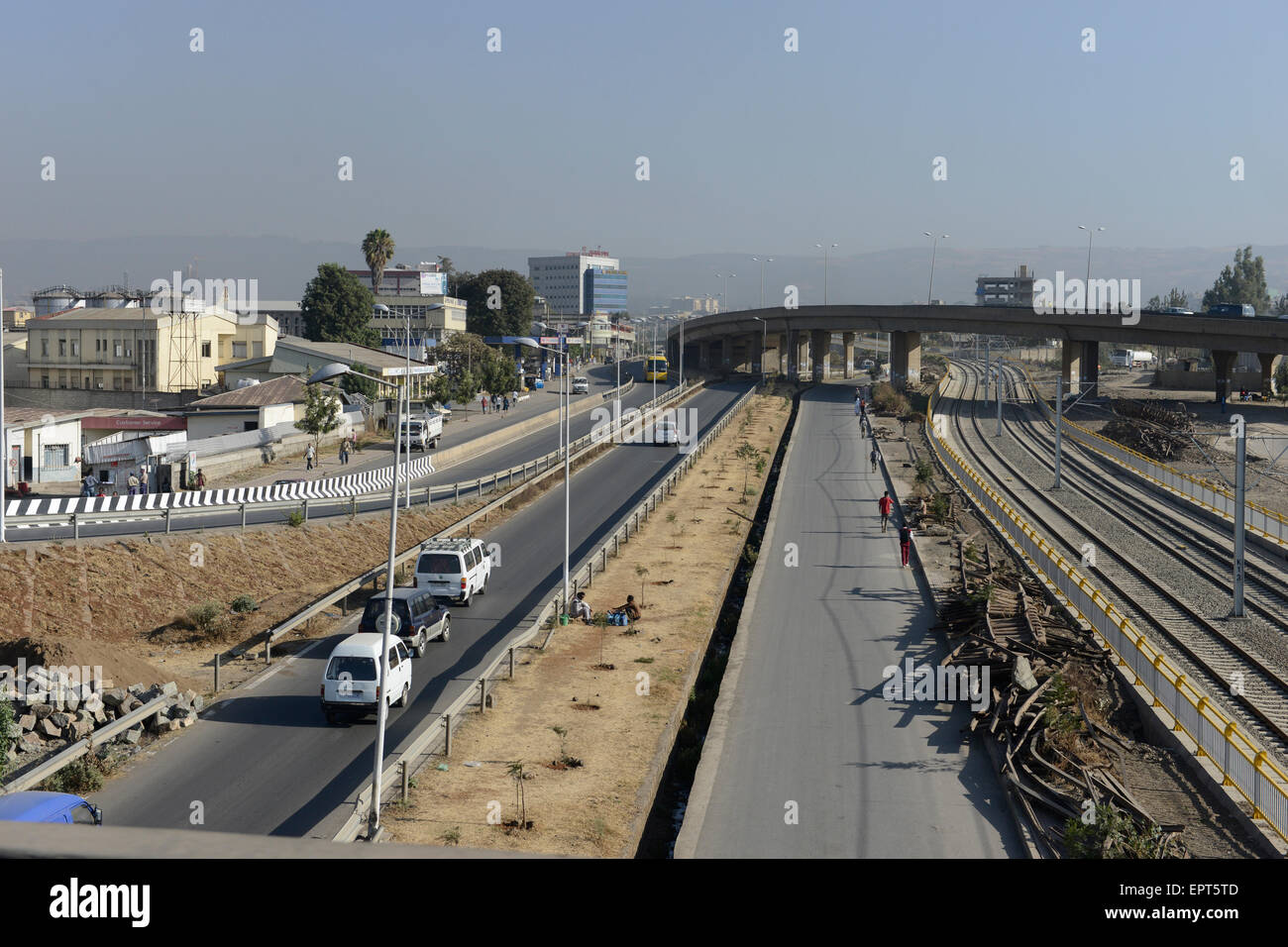 ETHIOPIA, Addis Ababa, construction of 700 km new electric railway line ...
