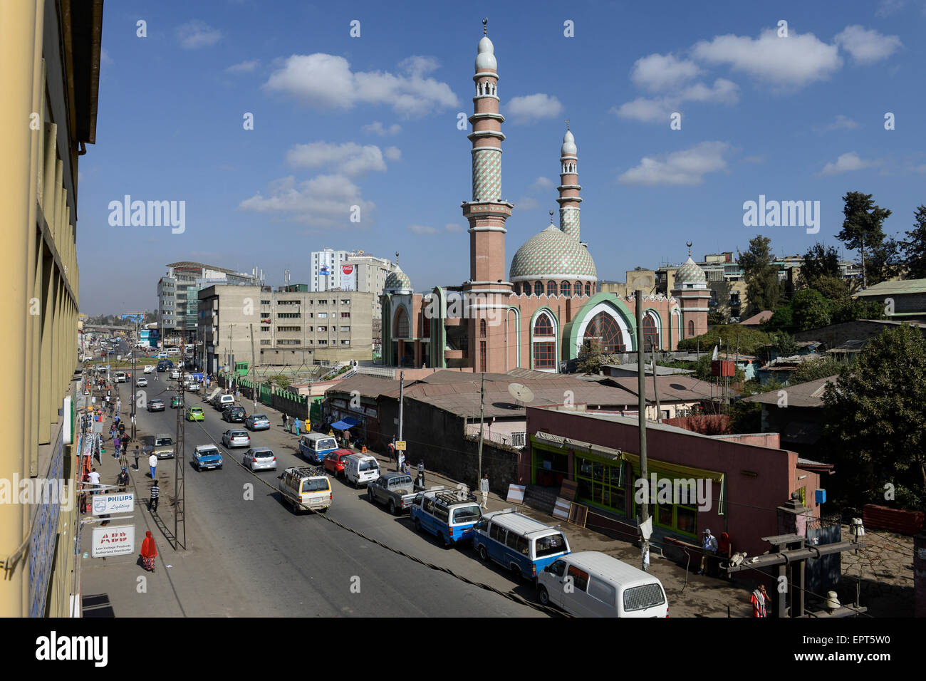 ETHIOPIA, Addis Ababa, Al-Noor Mosque / AETHIOPIEN, Addis Abeba Stock ...