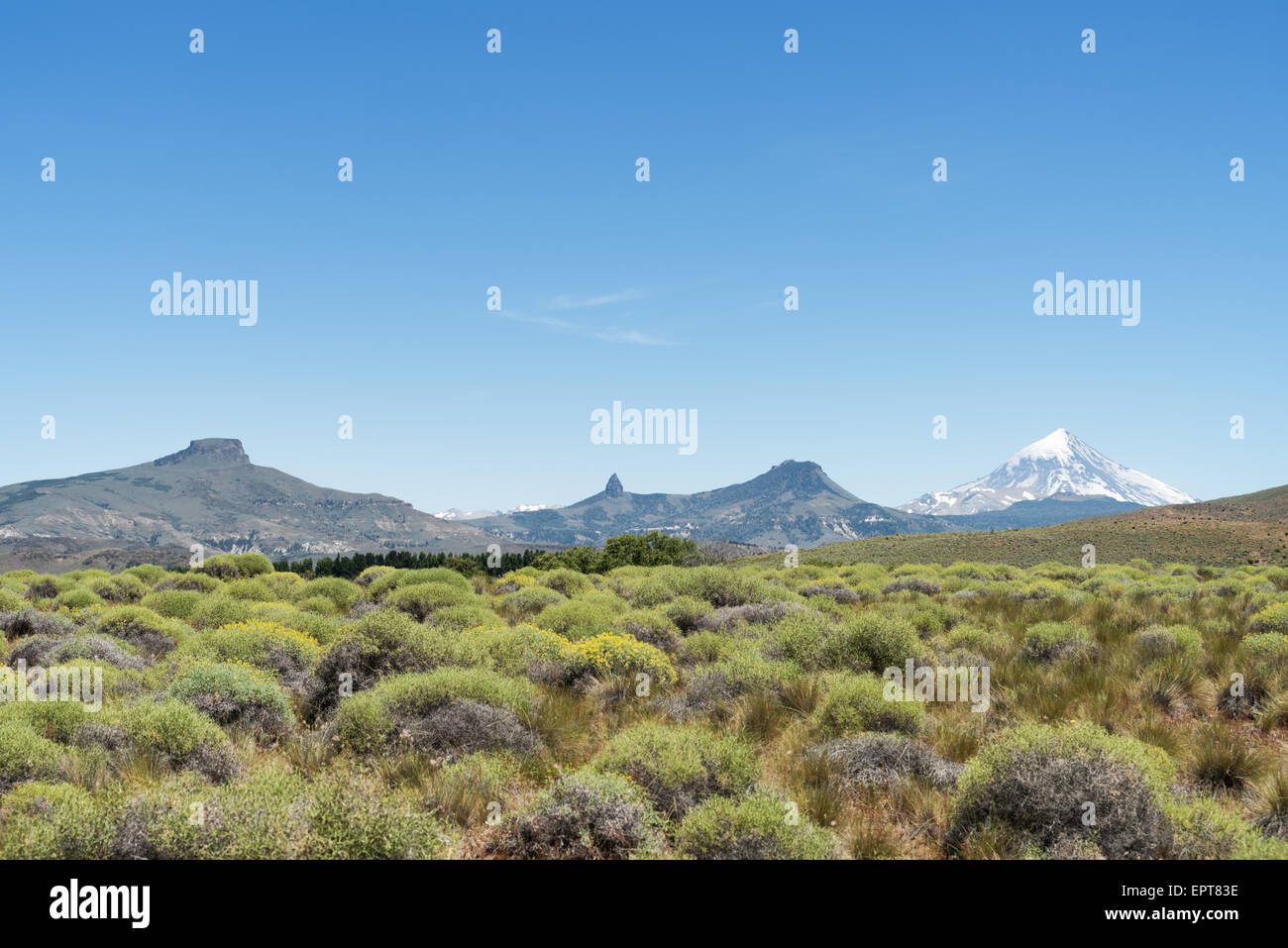 Volcan Lanin, on the Argentina / Chile border Stock Photo - Alamy