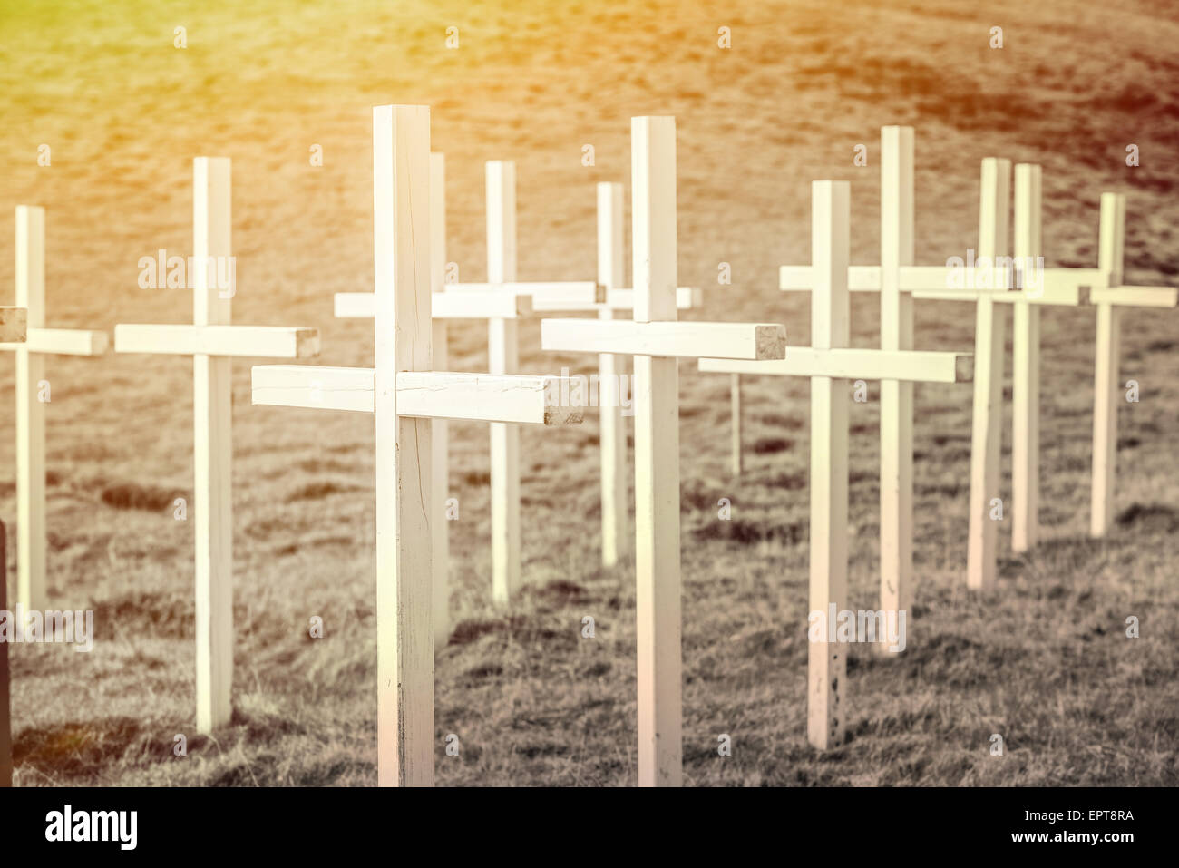 3 wooden crosses hi-res stock photography and images - Alamy