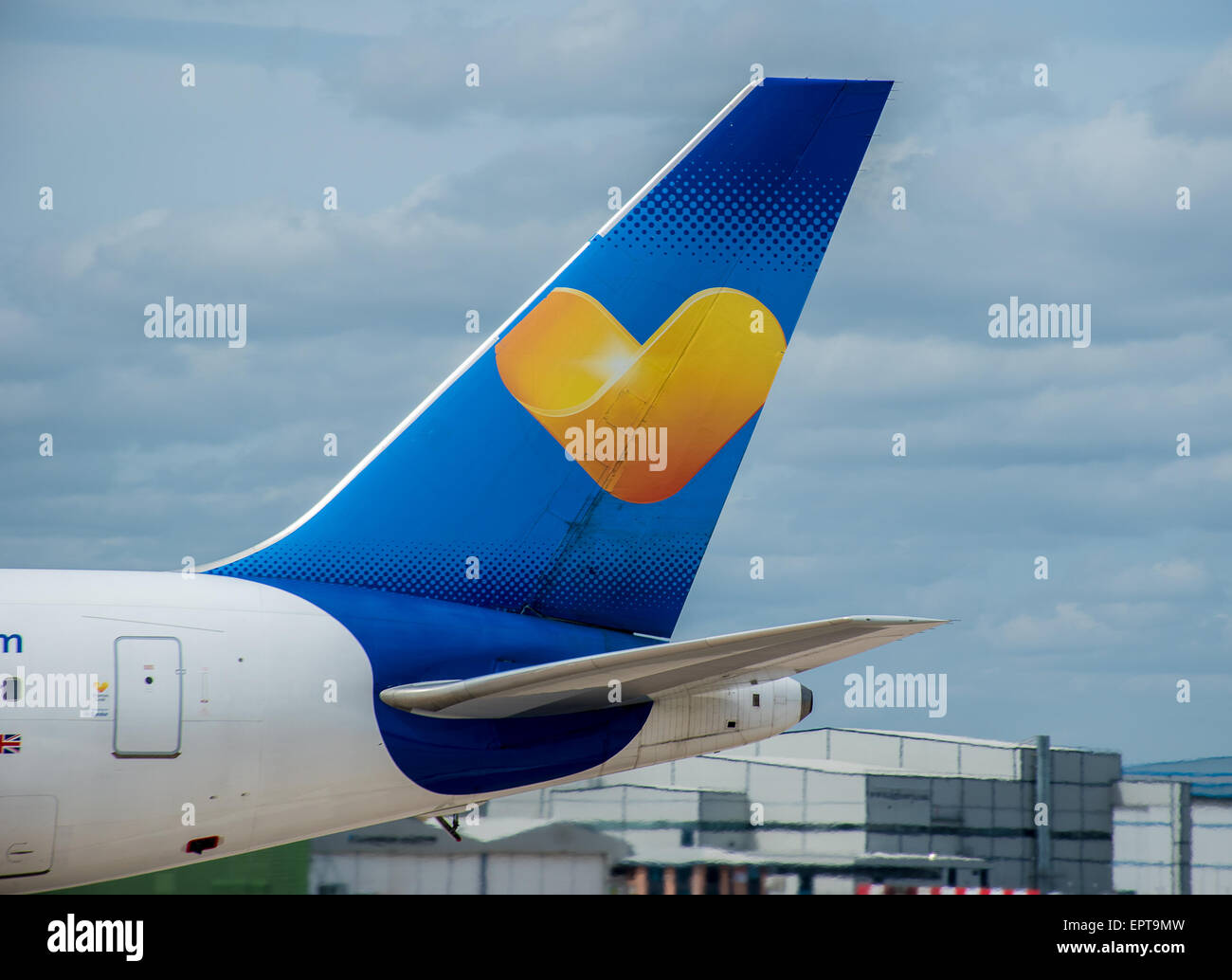 Thomas Cook Airlines Boeing 767 tail in old livery at Manchester ...