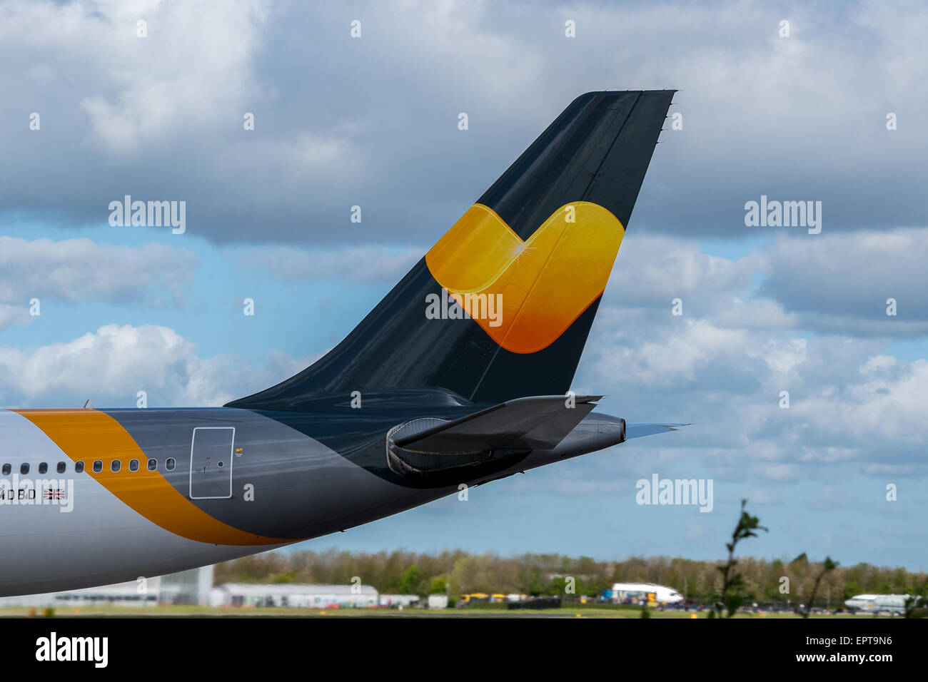 Thomas Cook Airlines Airbus A330 tail in new livery at Manchester ...