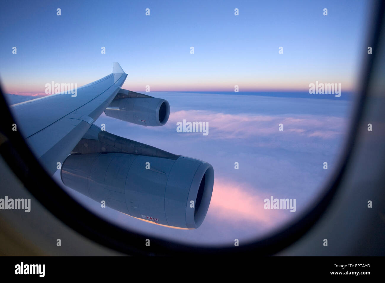 Airplane wing seen out of a window hi-res stock photography and images ...