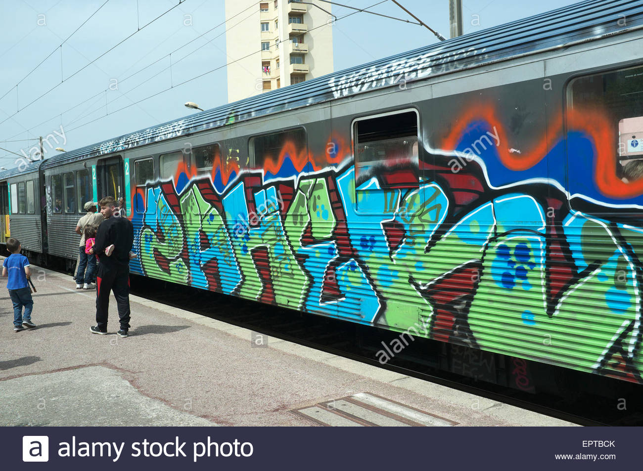 Graffiti On Train High Resolution Stock Photography and Images - Alamy