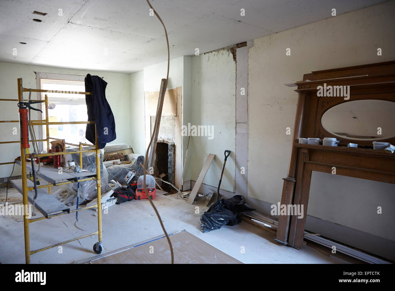 Interior of Home Under Renovation Stock Photo - Alamy