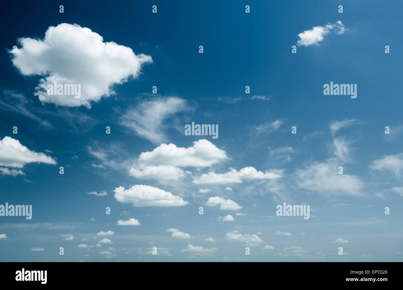 bright sky with clouds as background Stock Photo - Alamy
