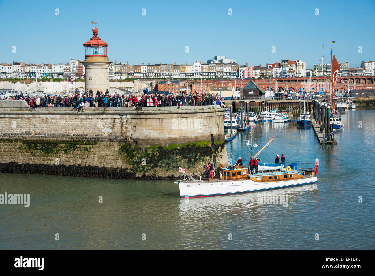 Ramsgate, Kent 21 May 2015. Motor Yacht and Dunkirk veteran, RIIS I ...